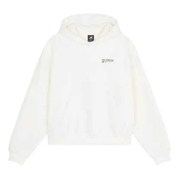 NEW BALANCE Brushed Back Fleece Hoodie - Sea Salt