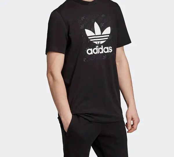 Adidas Originals Large Logo Round Neck Short Sleeve