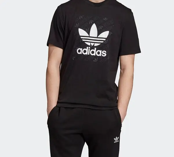 Adidas Originals Large Logo Round Neck Short Sleeve