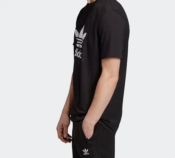 Adidas Originals Large Logo Round Neck Short Sleeve