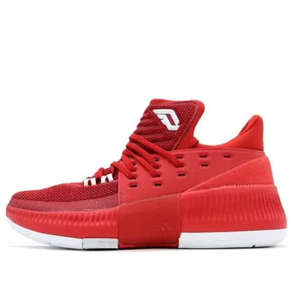 Adidas Dame 3 Athletic Sneakers - Red/white/gray
