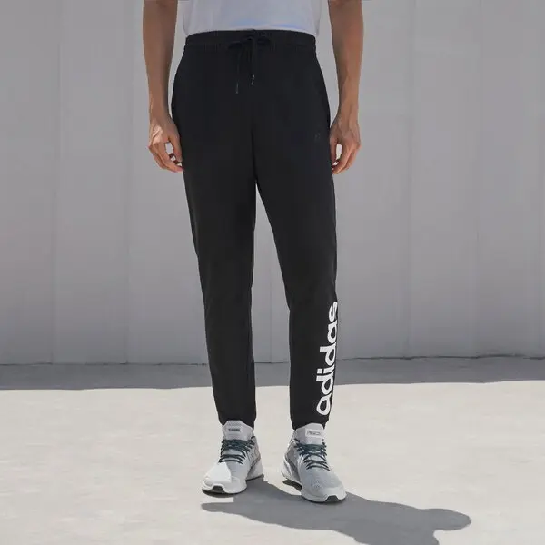 Adidas M Lin Sj Te Pt Logo Printing Sports Training Cone Long Pants