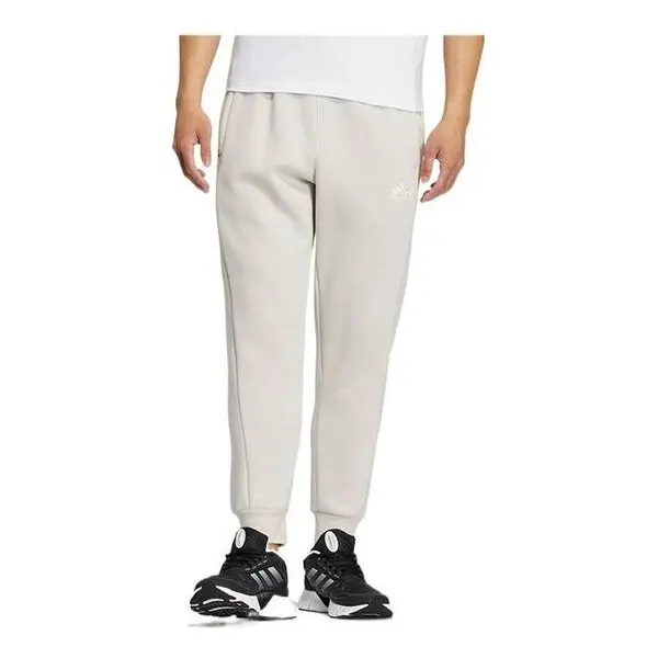 Adidas Solid Color Pattern Printing Bundle Feet Sports Pants Jade White - Default Colorway