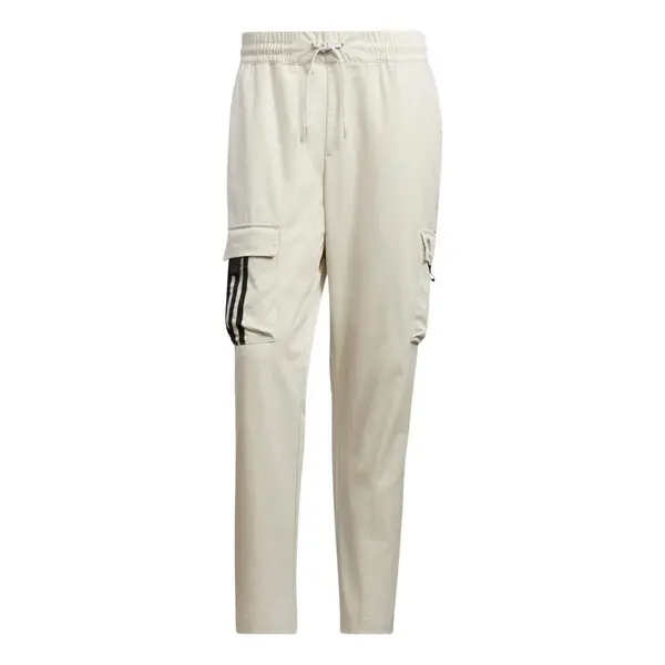 Adidas Neo Stripe Multiple Pockets Casual Sports Pants/trousers/joggers Bauxite Brown - Multi-color
