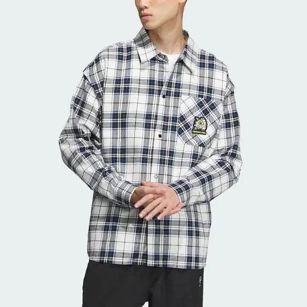 Adidas Neo Casual Detachable Sleeve Shirt 'white Black