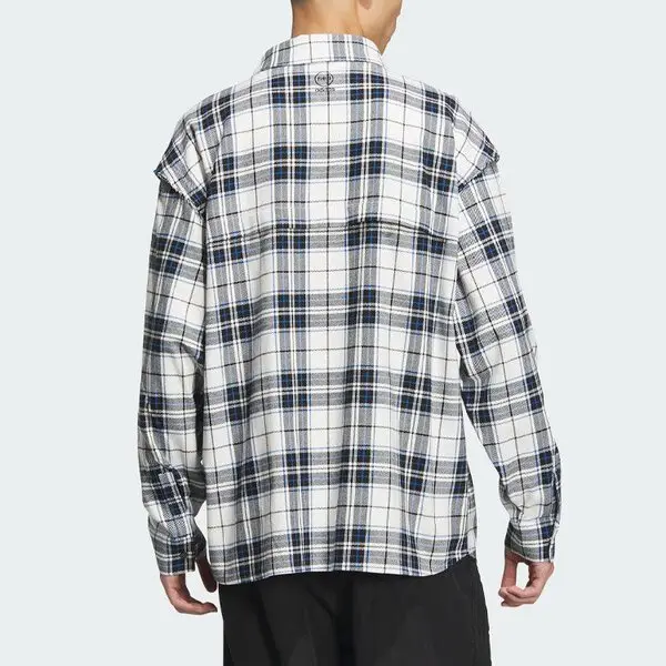 Adidas Neo Casual Detachable Sleeve Shirt 'white Black