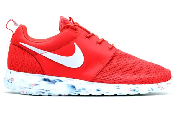 Nike Rosherun M 'marble' Sneakers - Red/white/red