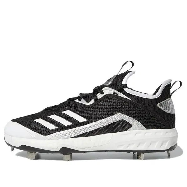 Adidas Icon 6 Baseball Cleats - Core Black/cloud White/silver Metallic