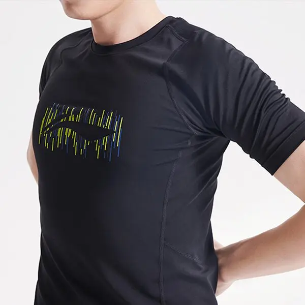 LI-NING Printed Training Short Sleeve T-shirt