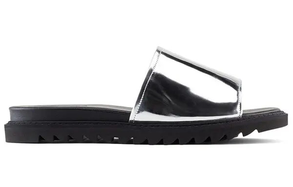 Onitsuka Tiger Slider-s Slide Sandals - Silver/black