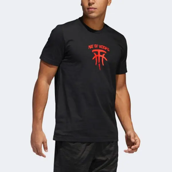 Adidas Tmac Chapter 3 Pattern Round Neck Short Sleeve