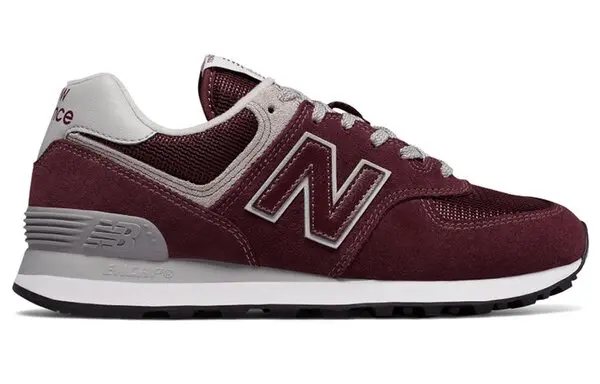 NEW BALANCE 574 Low Top Retro Sneaker - Red