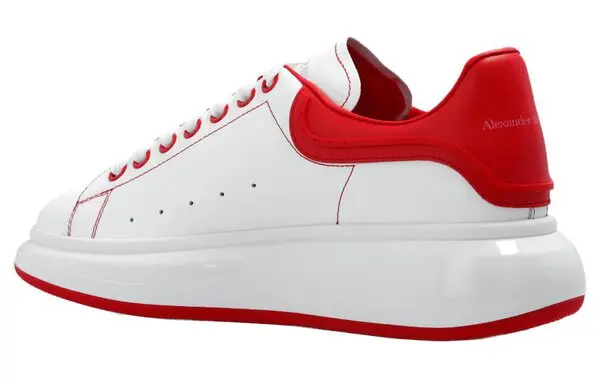 Alexander McQueen Oversized Sneakers - White/red