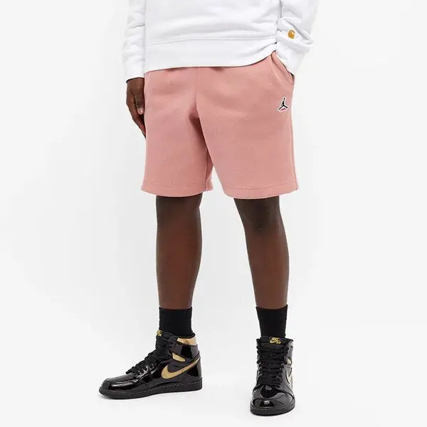 JORDAN X Union La Leisure Shorts - Pinkred