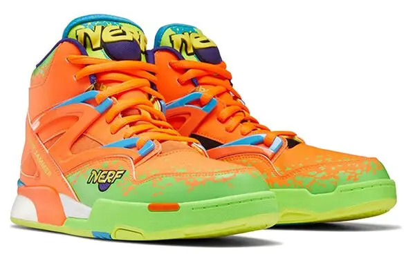 REEBOK Nerf X Pump Omni Zone Ii Light Jammer High-top Sneakers - Orange/green