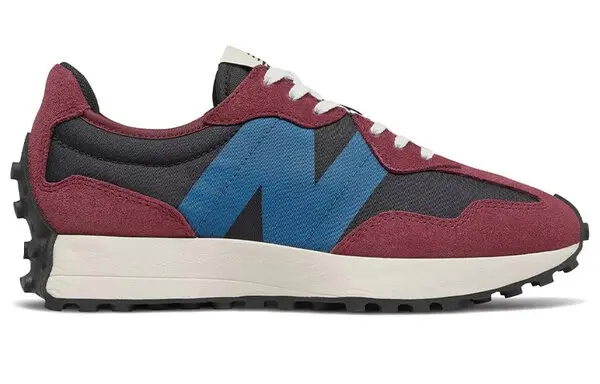 NEW BALANCE 327 "burgundy Light Rouge Wave - Black/red/blue