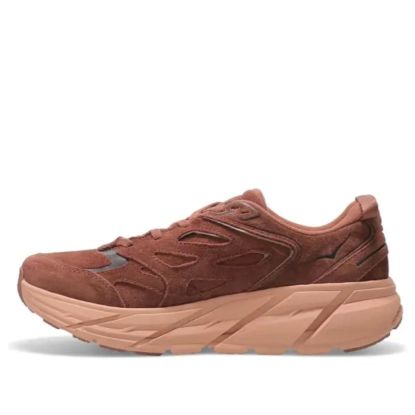 Hoka One One Ora Clifton L Suede Sneakers - Brown