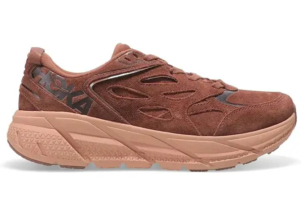 Hoka One One Ora Clifton L Suede Sneakers - Brown
