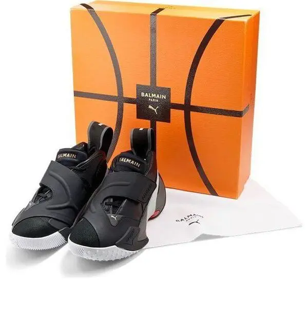 PUMA X Balmain Court Sneakers