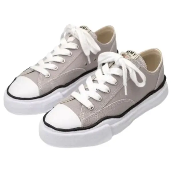 Mihara Yasuhiro Peterson Og Sole Canvas Low Top Sneakers - Grey