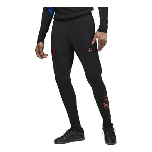 JORDAN Solid Color Embroidered Sports Pants/trousers Black - Default Colorway