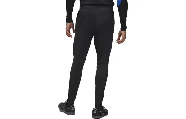 JORDAN Solid Color Embroidered Sports Pants/trousers Black
