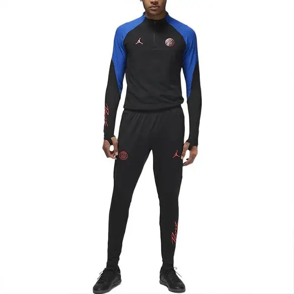 JORDAN Solid Color Embroidered Sports Pants/trousers Black
