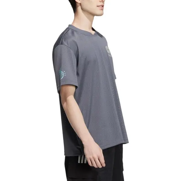 Adidas Neo Bb Mesh Tee With Alphabet Pattern - Default Colorway