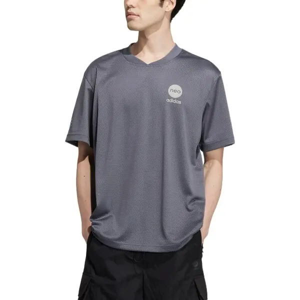 Adidas Neo Bb Mesh Tee With Alphabet Pattern