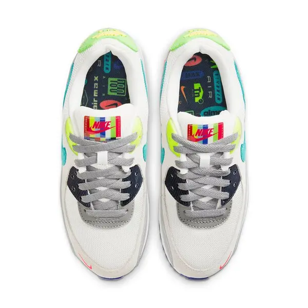 Nike Max 90 "evolution Of Icon" Sneakers - White/blue/red