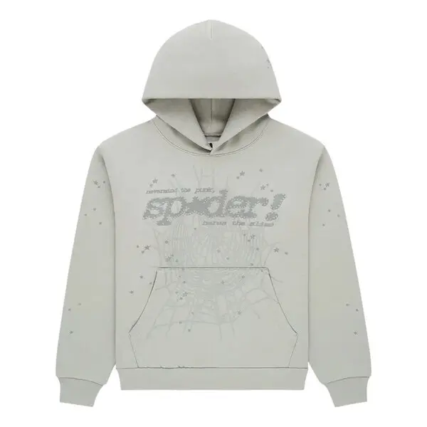 SP5DER Tonal Punk V2 Hoodie - Sport Grey