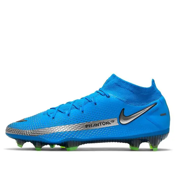 Nike Phantom Gt Elite Df Fg Soccer Cleats - Blue/black/silver