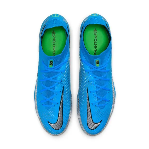 Nike Phantom Gt Elite Df Fg Soccer Cleats - Blue/black/silver