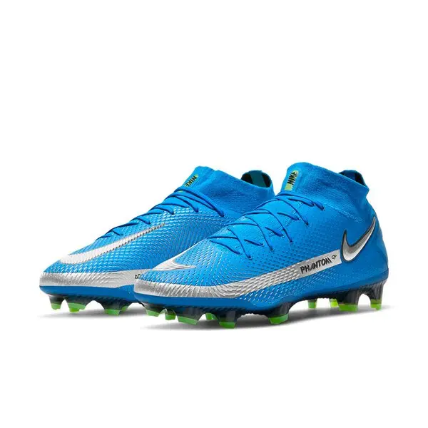 Nike Phantom Gt Elite Df Fg Soccer Cleats - Blue/black/silver