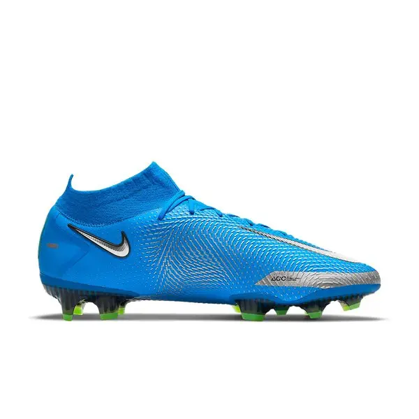 Nike Phantom Gt Elite Df Fg Soccer Cleats - Blue/black/silver