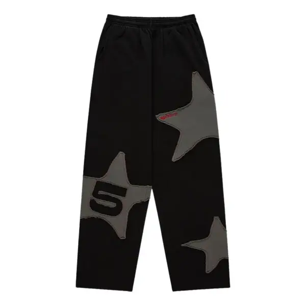 SP5DER Big Star Wide Leg Sweatpant - Black