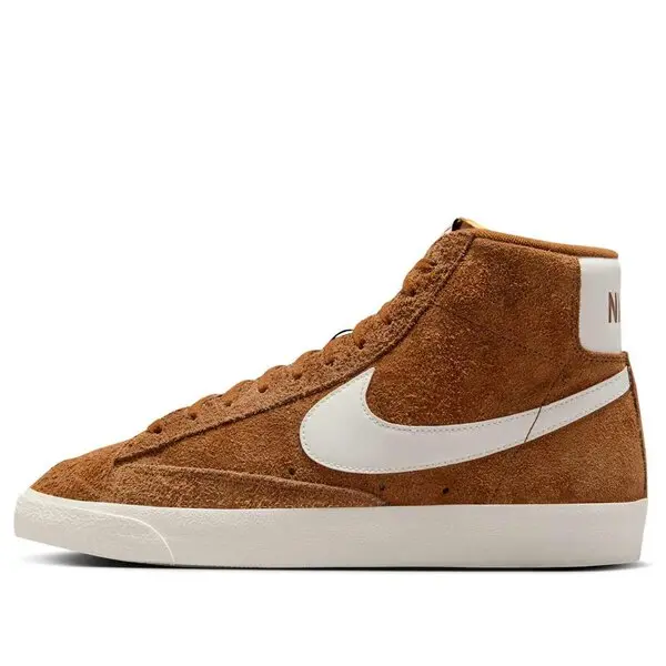 Nike Blazer Mid '77 Premium Sneakers - Light British Tan/hyper Crimson/sail