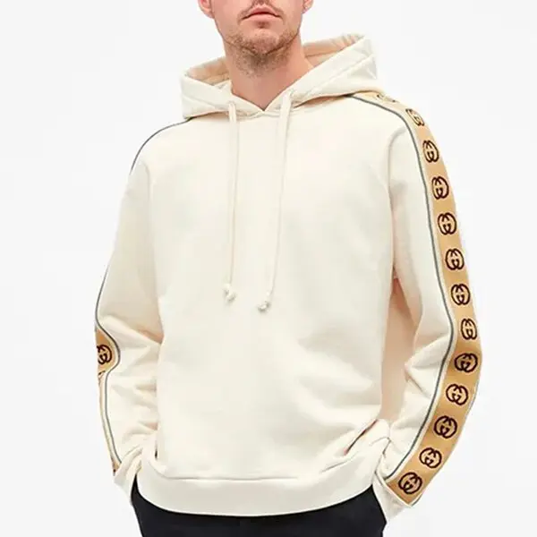Gucci Side Sleeve Gg Logo Hoodie