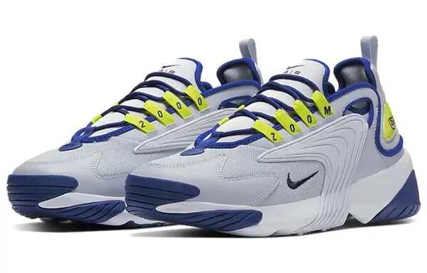 Nike Zoom 2k Low Top Sneakers - Gray/green/blue