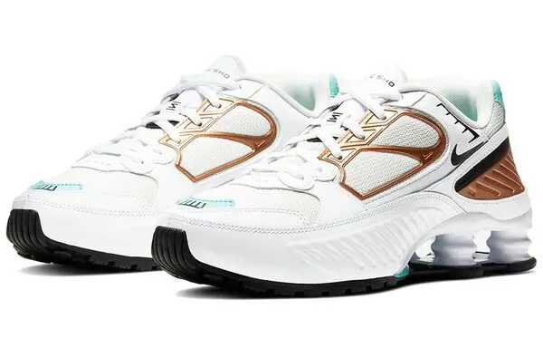 Nike Shox Enigma "aurora Green" Sneakers - White