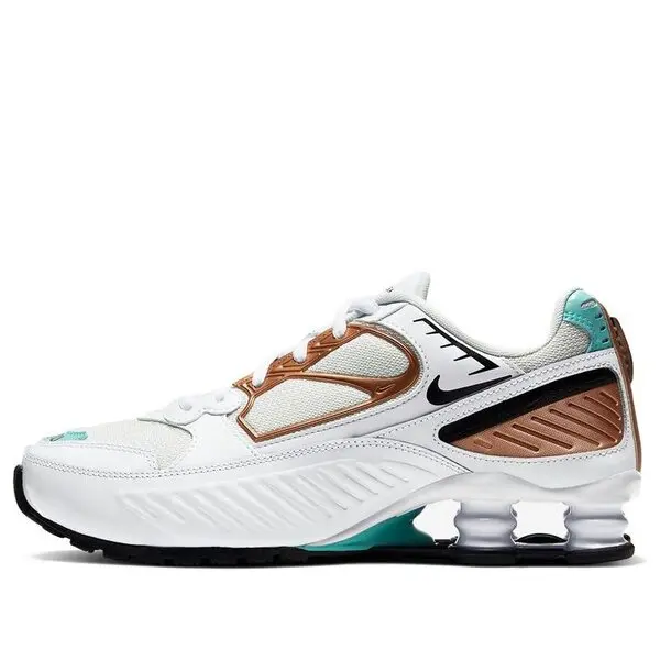 Nike Shox Enigma "aurora Green" Sneakers - White
