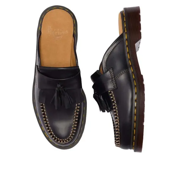 Dr. Martens Adrian Mule Tassel Loafer - Black