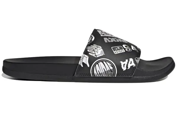 Adidas Adilette Comfort Slides With All-over Logo Detailing