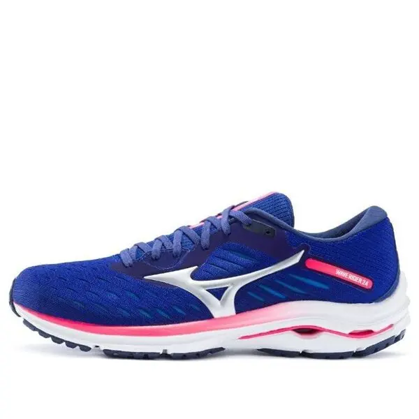 Mizuno Wave Rider 24 Athletic Sneakers - Blue/white