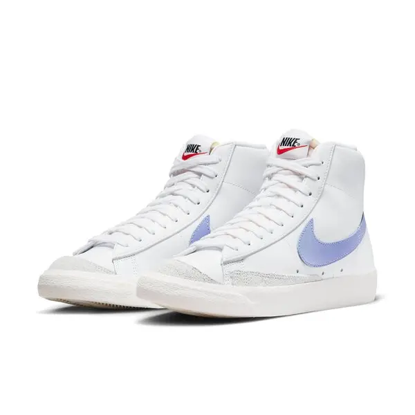Nike Blazer Mid '77 Vintage High Top Sneakers - White/purple