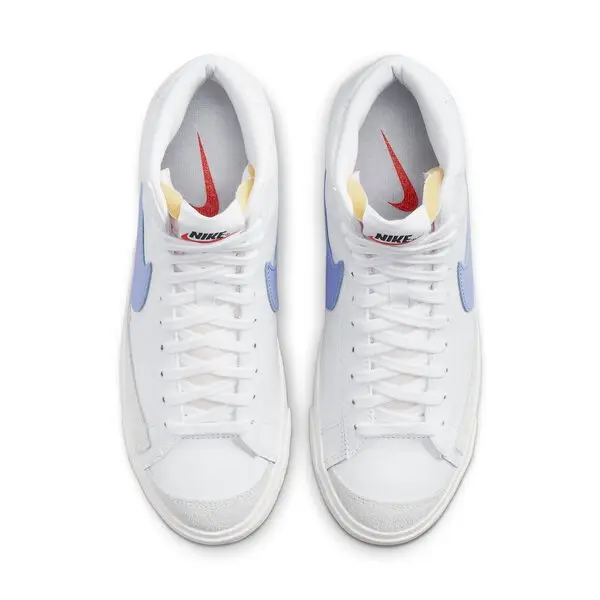 Nike Blazer Mid '77 Vintage High Top Sneakers - White/purple