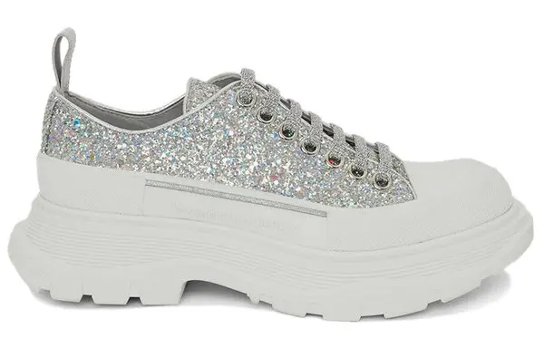Alexander McQueen Tread Slick Glitter Low Top Sneakers
