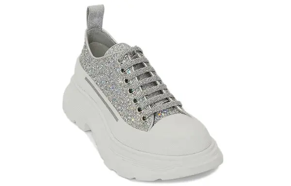 Alexander McQueen Tread Slick Glitter Low Top Sneakers