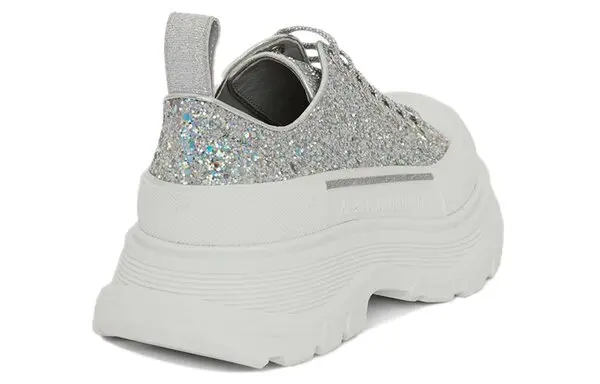 Alexander McQueen Tread Slick Glitter Low Top Sneakers