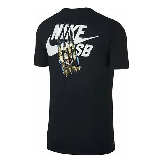 Nike Cat Scratch Short Sleeve T-shirt - Black